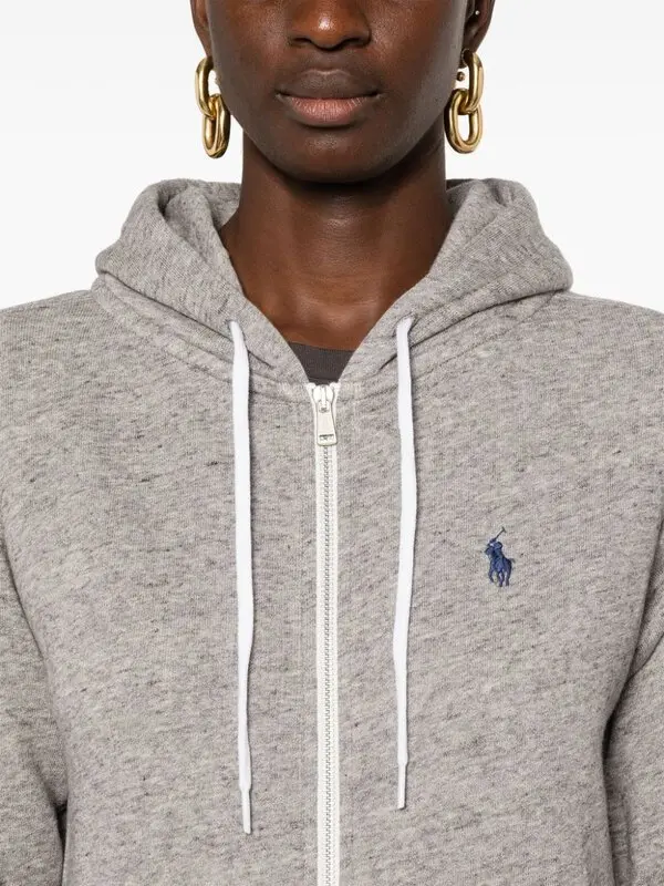 Polo Ralph Lauren Pony-embroidered Hoodie - Grey