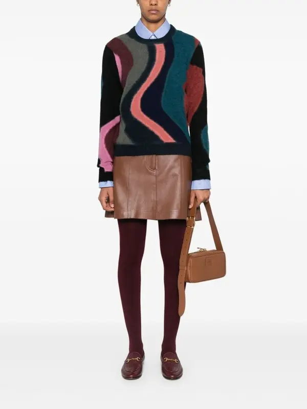 Paul Smith Swirl Pattern Knit Sweater