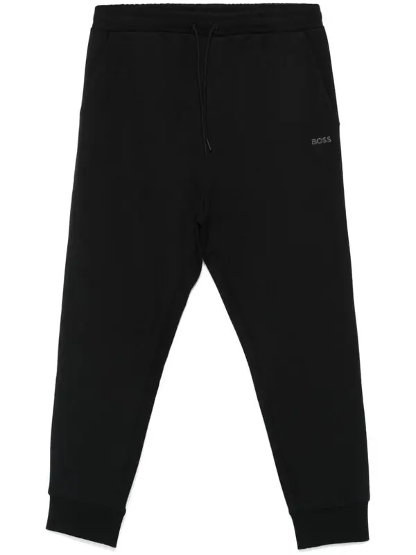 BOSS Rubberised-logo Track Pants - Blue