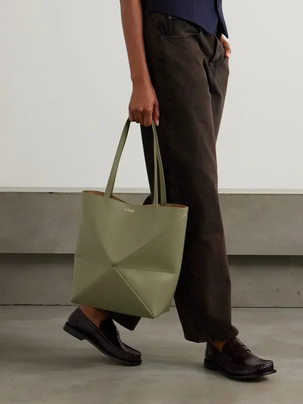 Loewe Puzzle Fold Convertible Medium Leather Tote
