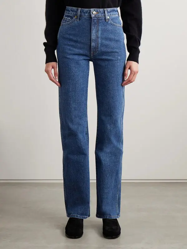 Khaite Danielle Slim-leg Jeans - Blue