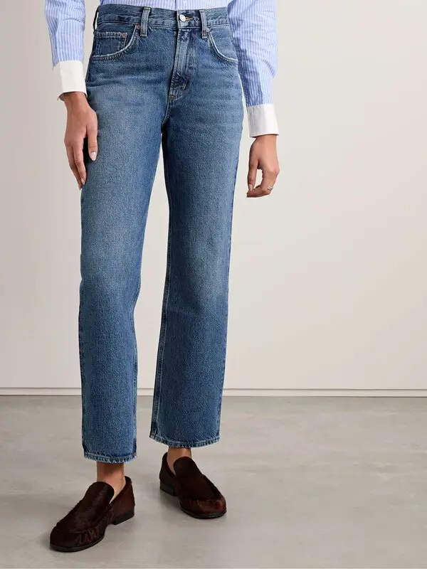 AGOLDE Valen Mid-rise Straight-leg Jeans