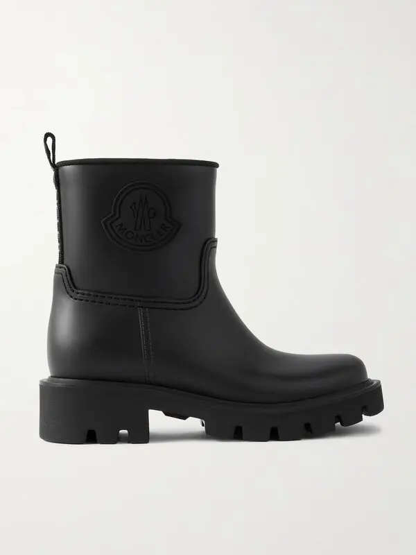 Moncler Kickstream Leather Ankle Boots
