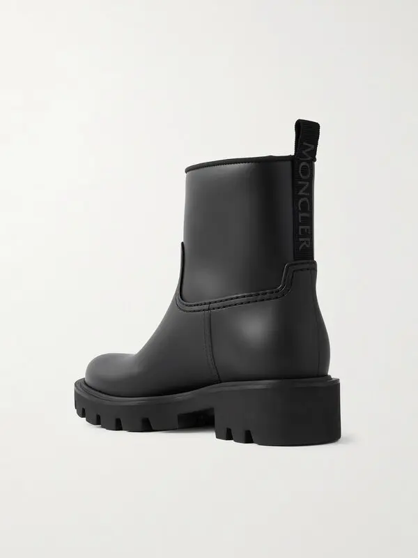 Moncler Kickstream Leather Ankle Boots