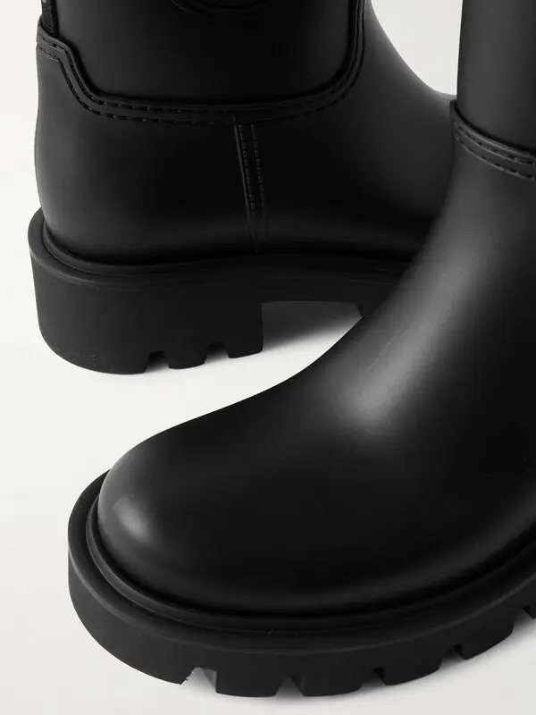 Moncler Kickstream Leather Ankle Boots