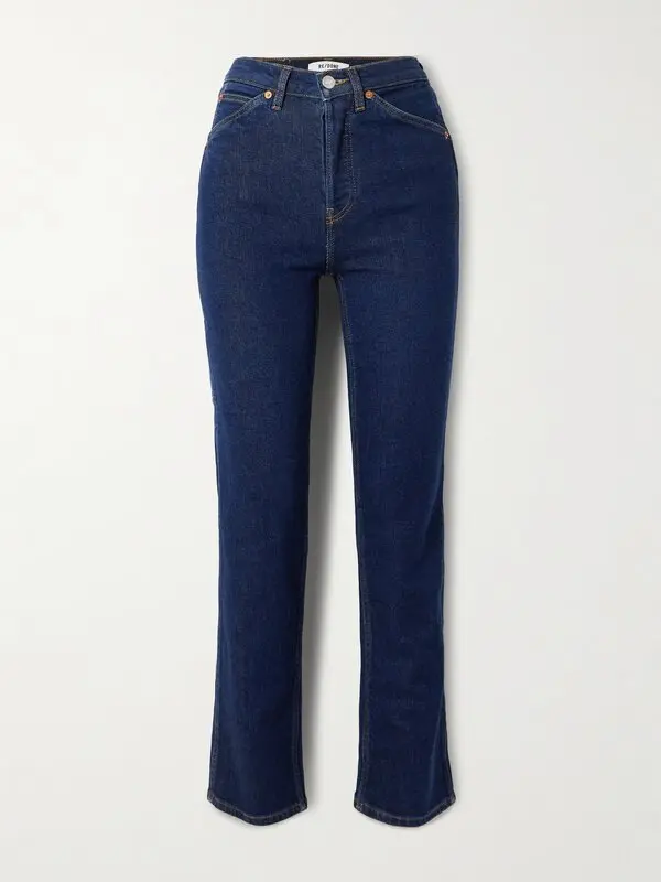 RE/DONE Painter Stove Pipe High-rise Straight-leg Jeans
