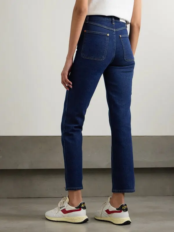 RE/DONE Painter Stove Pipe High-rise Straight-leg Jeans