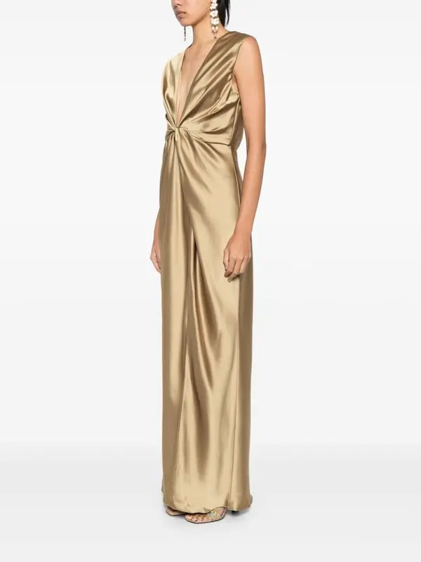 green emerald velvet dress Amsale Evening Dress P525S Emerald