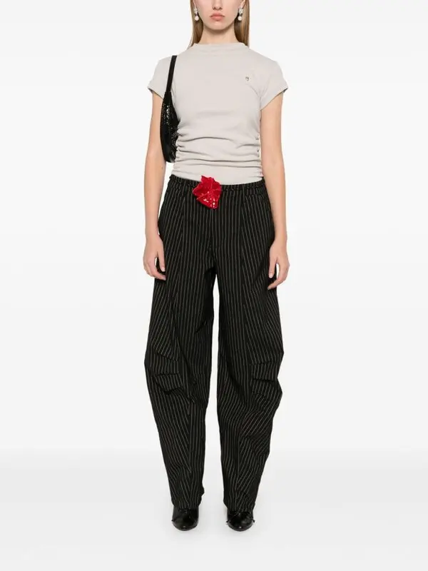 ROTATE BY BIRGER CHRISTENSEN Pinstripe Cargo Trousers