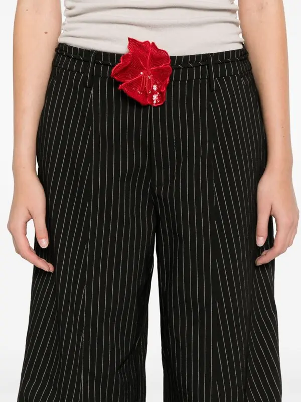 ROTATE BY BIRGER CHRISTENSEN Pinstripe Cargo Trousers