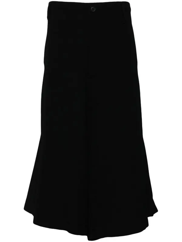 Yohji Yamamoto Pleated Cropped Trousers