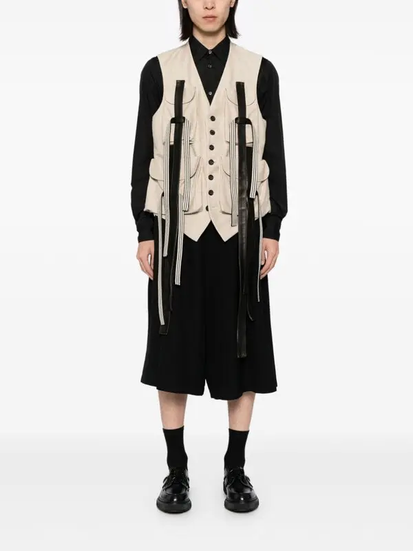 Yohji Yamamoto Pleated Cropped Trousers