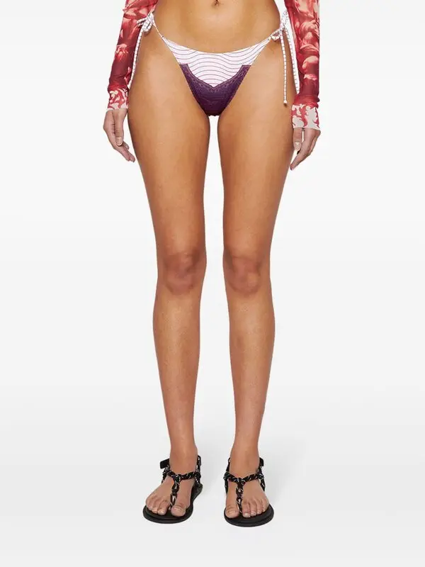 JEAN PAUL GAULTIER Cartouche Bikini Bottom - Purple