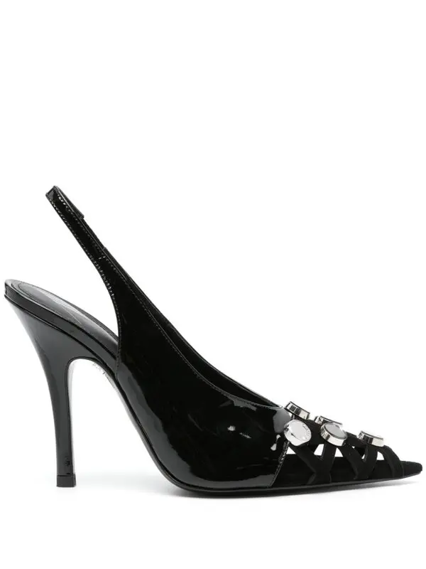 Attico 110mm Fiona Pumps - Black