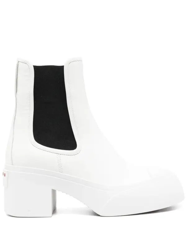 Marni 70mm Leather Chelsea Boots