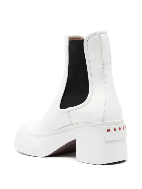 Marni 70mm Leather Chelsea Boots