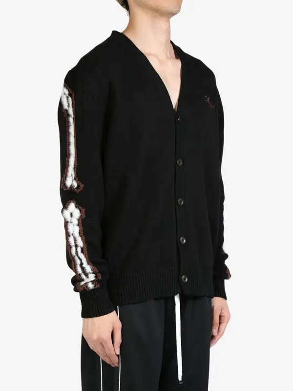 Amiri Leopard Bones Cardigan