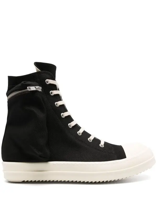Rick Owens Cargo High-top Sneakers - Black