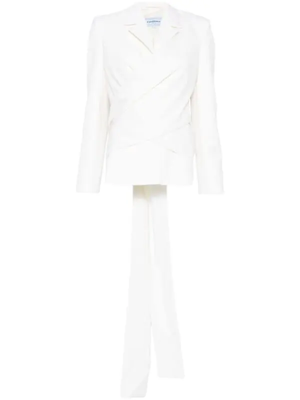 Casablanca Virgin Wool Wrap Tuxedo