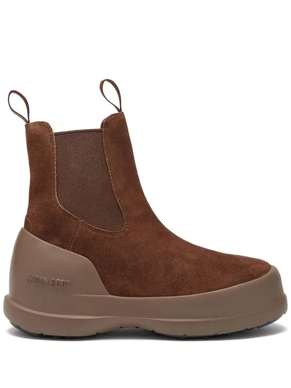 Moon Boot Luna Logo-print Boots - Brown