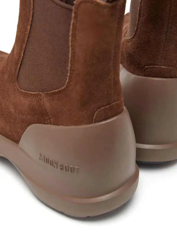 Moon Boot Luna Logo-print Boots - Brown