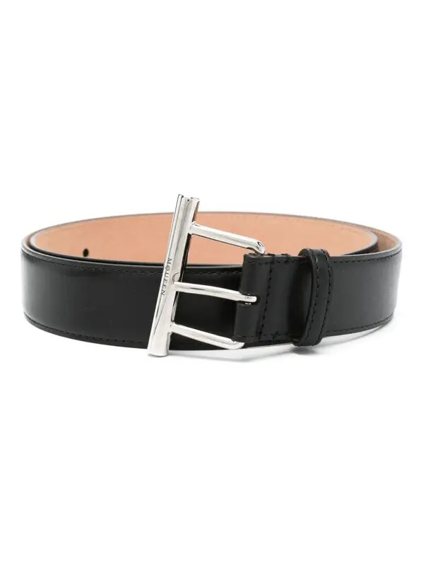 Alexander McQueen Leather Belt - Black