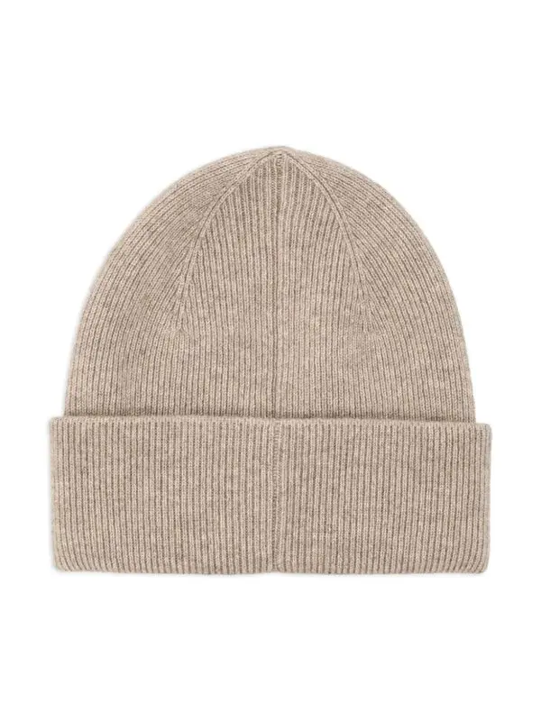 Fear Of God Logo-patch Beanie - Neutrals