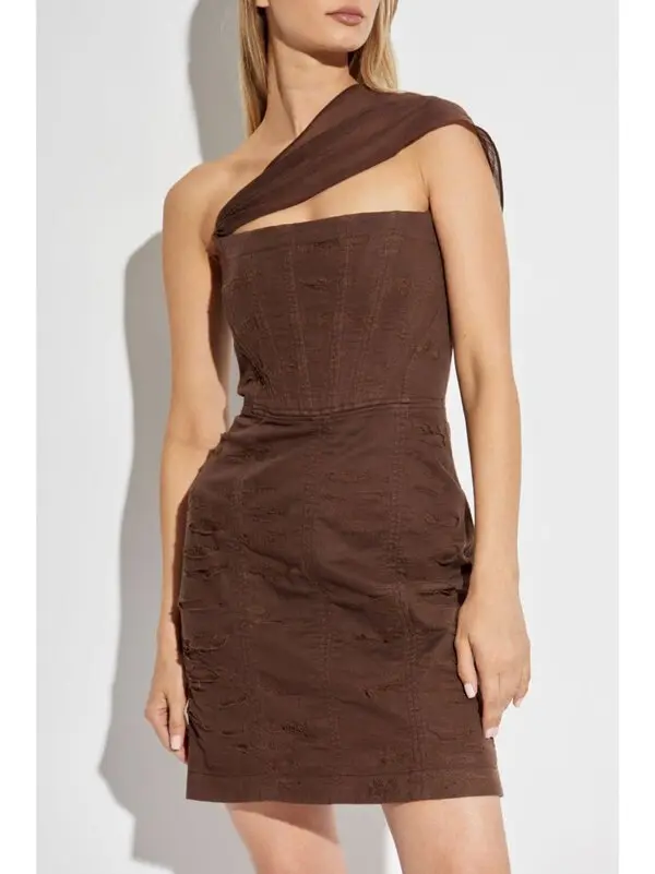 Dsquared2 One-shoulder Mini Dress