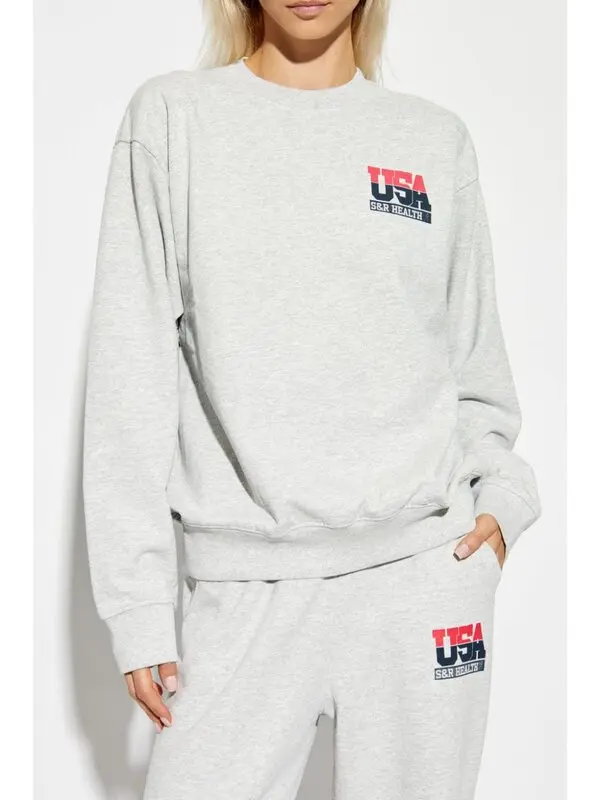SPORTY & RICH Usa Cotton-blend Sweatshirt