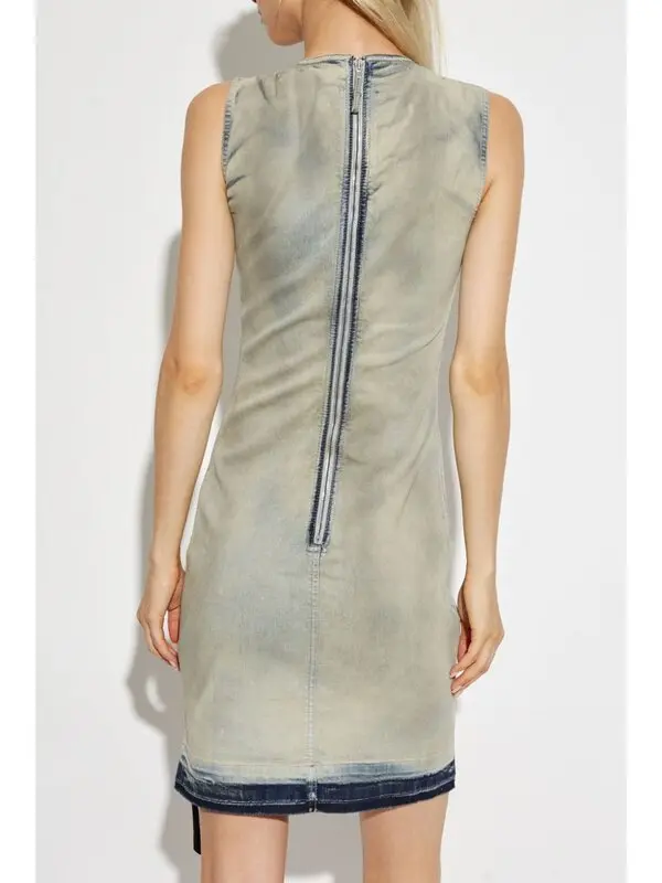 Buy Rick Owens Denim Mini Dress - Blue At 26% Off | Editorialist