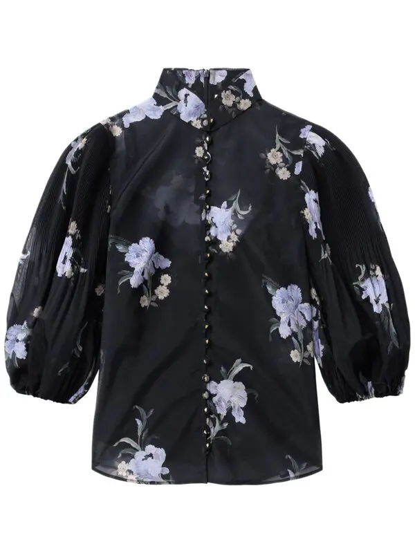 Zimmermann Pleated Button Blouse