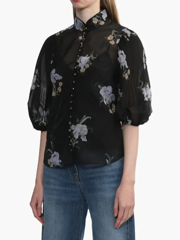Zimmermann Pleated Button Blouse
