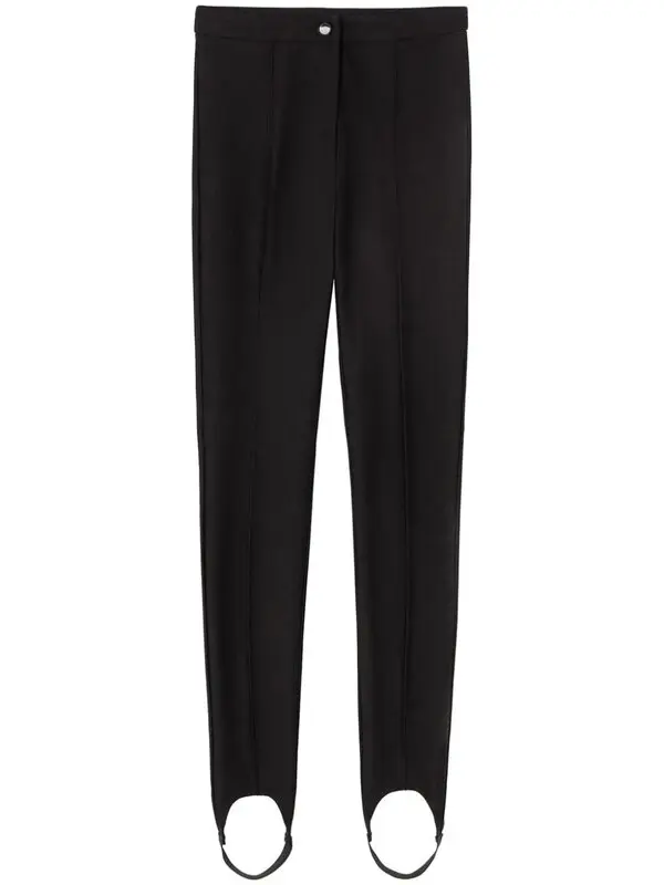 Pinko Creased Straight-leg Trousers - Black