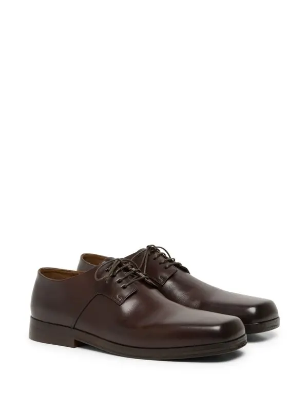 MarsèLl Square-Toe Leather Derby Shoes In Brown - 34% Off  display picture 3