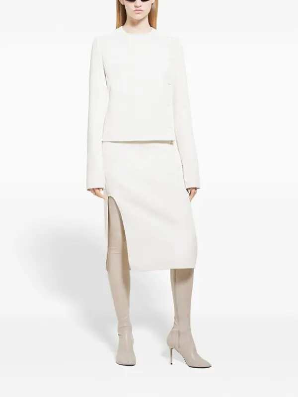 COURREGES Buttoned Tailored Jacket - White