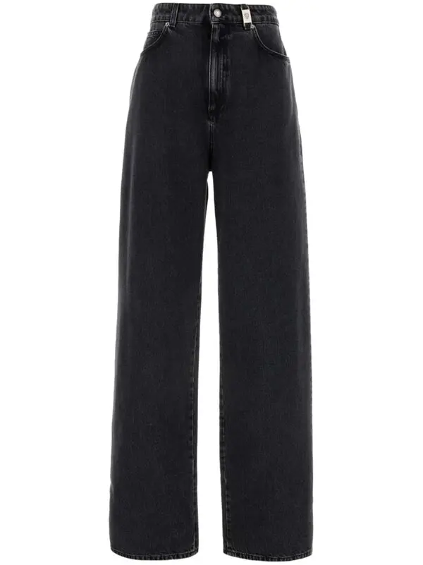 Alexander McQueen Wide Leg Jeans - Black