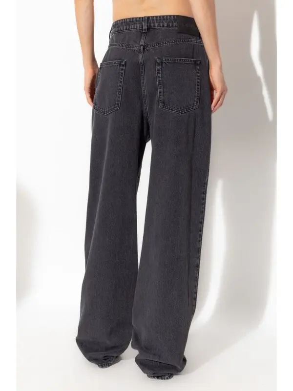 Alexander McQueen Wide Leg Jeans - Black