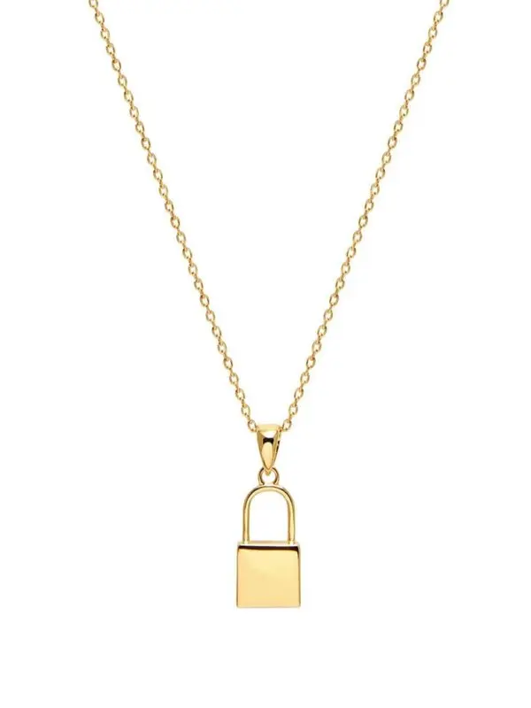 NIALAYA JEWELRY Lock Necklace - Gold