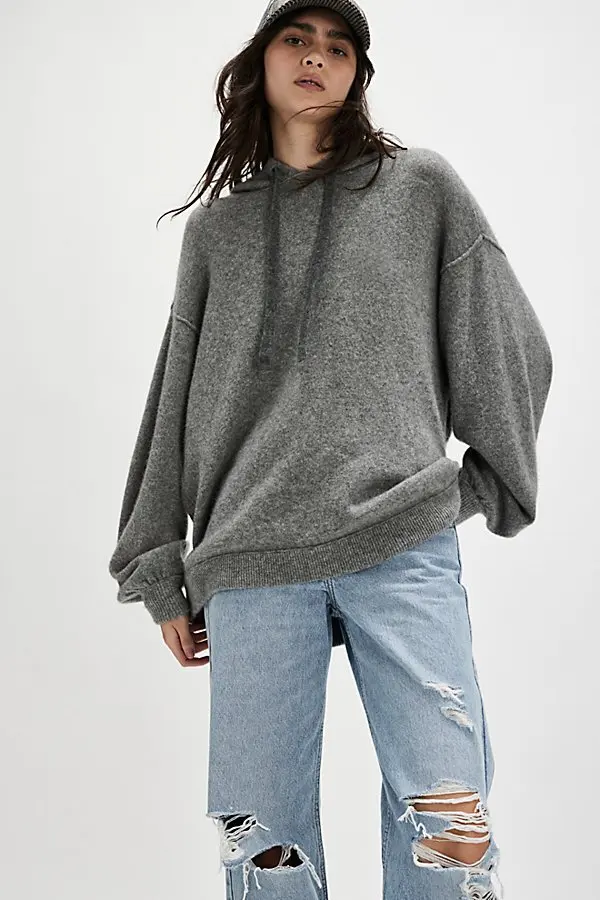Free People Cashmere Blend Hoodie