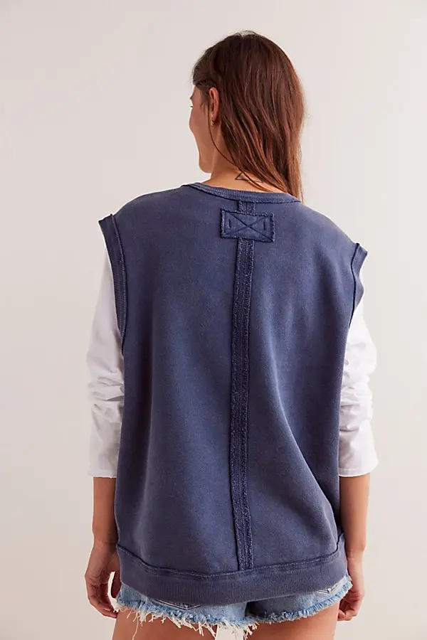 Free People We The Free Chase Vest In Mood Indigo - 23% Off 
