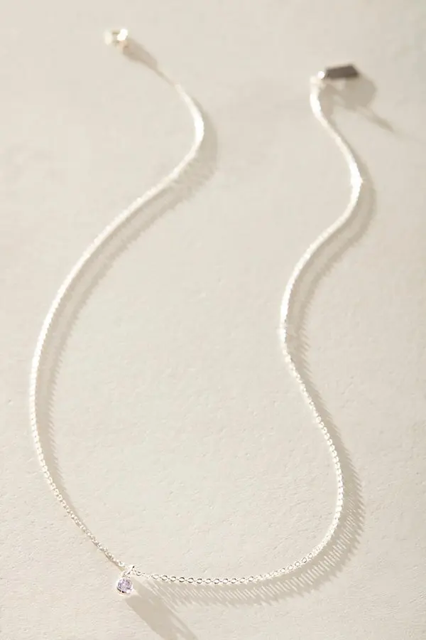 SET & STONES Birthstone Charm Necklace - June