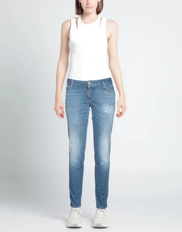 Dsquared2 Skinny Jeans In Cotton Elastane - Blue