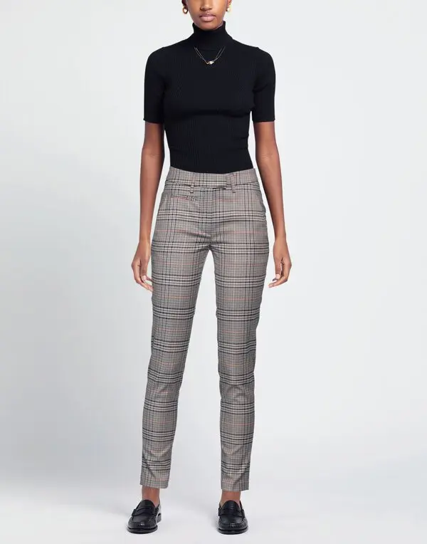 DONDUP Checked Tapered Trousers