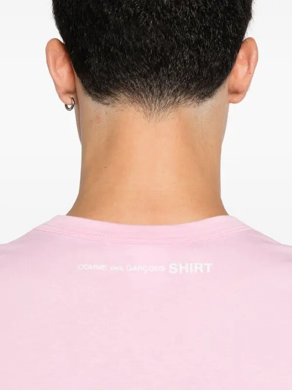 Comme Des Garçons Logo-print T-shirt - Pink