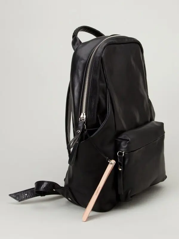 CORNELIAN TAURUS BY DAISUKE IWANAGA Structured Leather Backpack