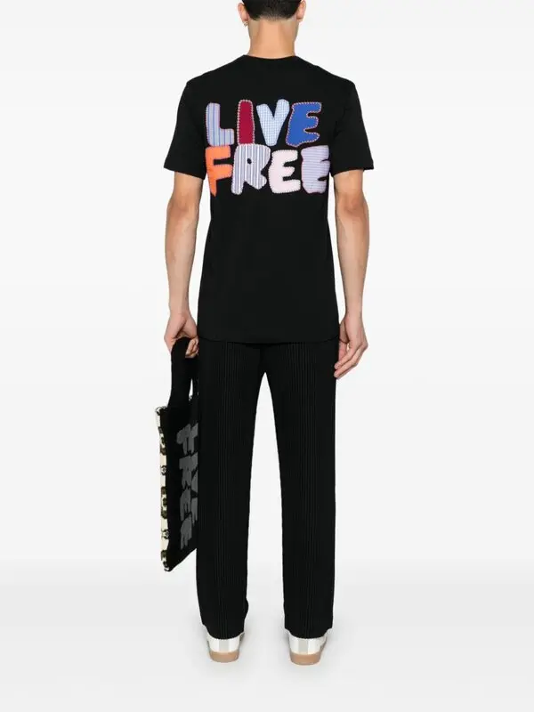 Comme Des Garçons Patch-lettering T-shirt