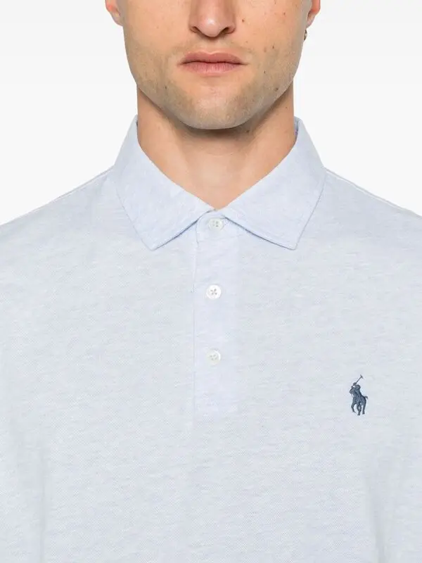 Polo Ralph Lauren Polo Pony-embroidered Polo Shirt - Blue