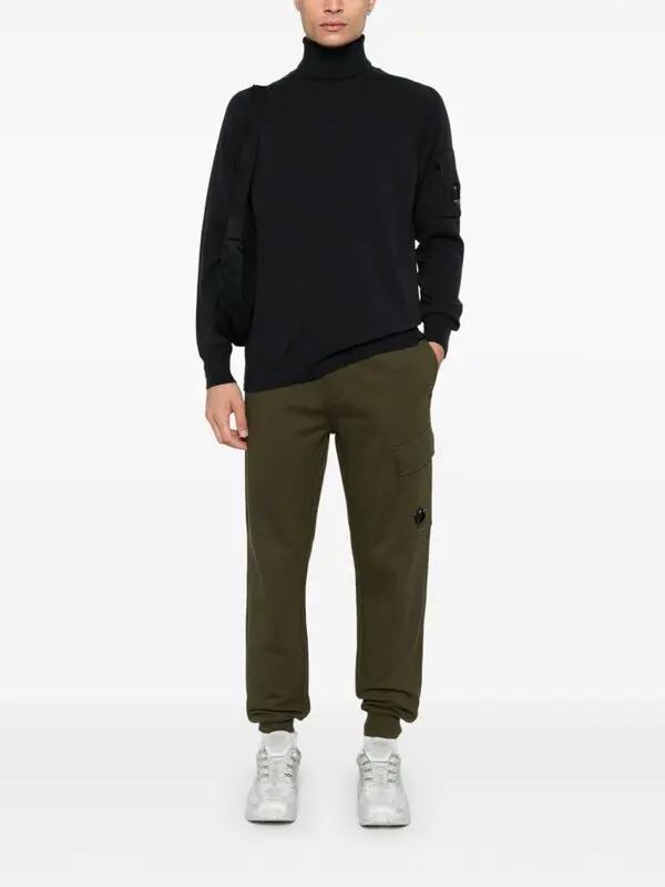 C.P. COMPANY Lens-detail Cargo Track Pants - Green