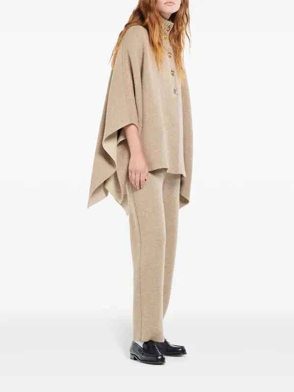 BARRIE Cashmere Cape - Neutrals