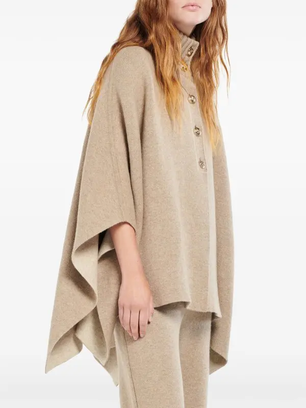 BARRIE Cashmere Cape - Neutrals